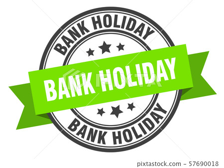 bank holiday label. bank holiday green band sign. - Stock Illustration ...