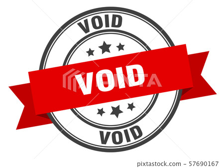 void label. void red band sign. void - Stock Illustration [57690167 ...