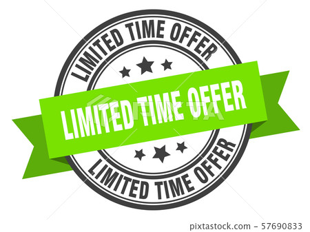 limited time offer label. limited time offer green - Stock Illustration ...