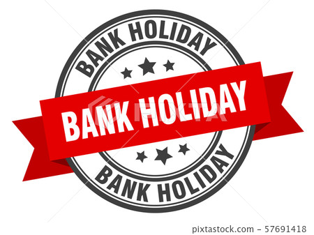 bank holiday label. bank holiday red band sign. - Stock Illustration ...