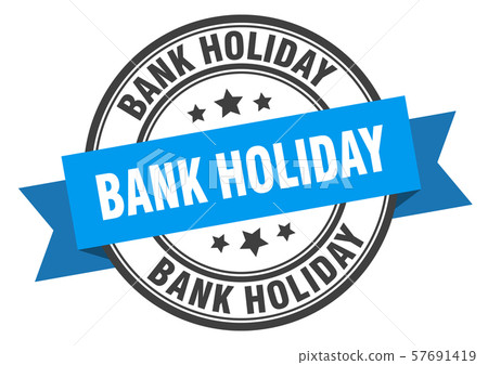 bank holiday label. bank holiday blue band sign. - Stock Illustration ...