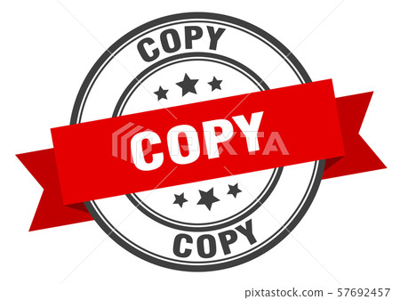 copy label. copy red band sign. copy - Stock Illustration [57692457 ...