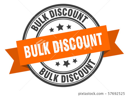 bulk discount label. bulk discount orange band - Stock Illustration ...