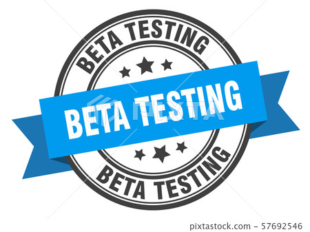 beta testing label. beta testing blue band sign. - Stock Illustration ...