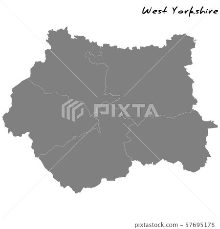 High Quality map metropolitan county of England - Stock Illustration ...