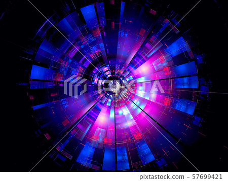 Abstract disk - tech style digitally generated... - Stock Illustration ...