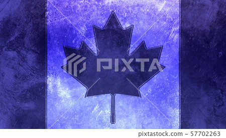 Stylized Canada Flag on a textured purple... - Stock Illustration ...