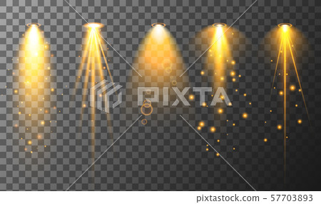 Collection of different vertical flare light... - Stock Illustration ...