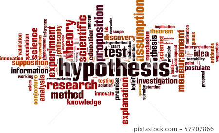 Hypothesis word cloud - Stock Illustration [57707866] - PIXTA