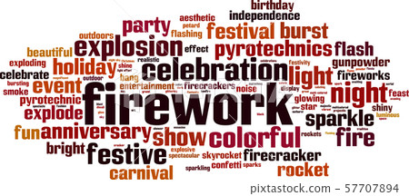 Firework word cloud - Stock Illustration [57707894] - PIXTA