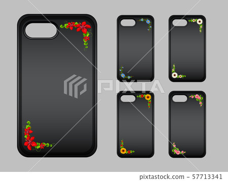 Graphic design on mobile phone case with colorful - Stock Illustration ...