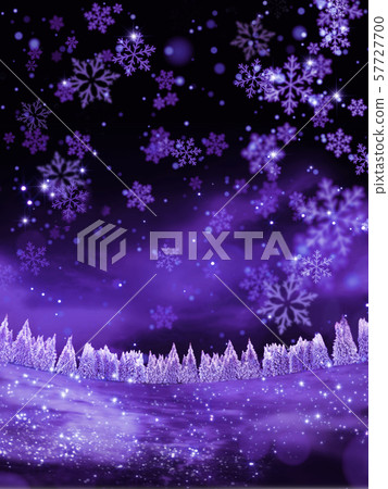 Glitter Winter Snow Landscape Image Vertical - Stock Illustration ...
