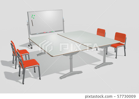 Desk / Chair / Whiteboard - Stock Illustration [57730009] - PIXTA