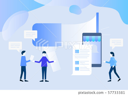 Business figures illustration-customer service - Stock Illustration ...