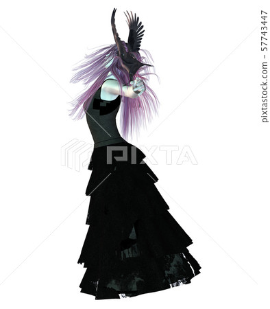 Crow Lady - Stock Illustration [57743447] - PIXTA