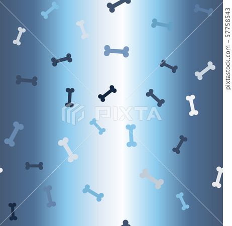 Gradient bone pattern. Seamless vector - Stock Illustration [57758543 ...