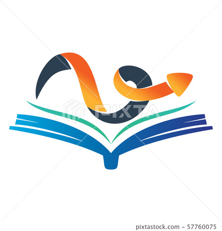 Open Book Arrow Direction Vector color Isolated - Stock Illustration ...