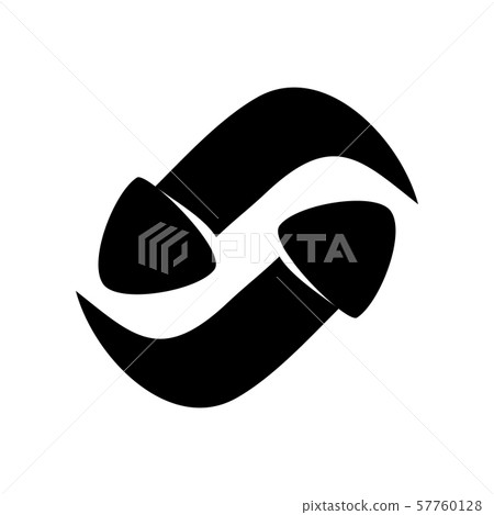 Transfer Rotation Arrow Direction Vector Black - Stock Illustration ...