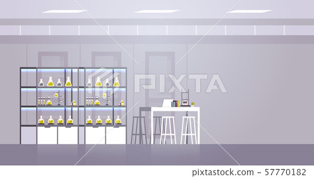 empty no people chemical research laboratory... - Stock Illustration ...
