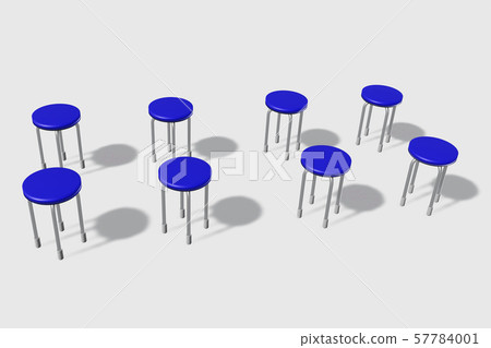 Chairs (lined chairs) - Stock Illustration [57784001] - PIXTA