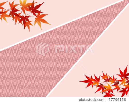 Autumn leaves Japanese style Autumn Japanese... - Stock Illustration ...