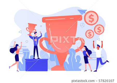 Prize pool concept vector illustration. - Stock Illustration [57820107 ...