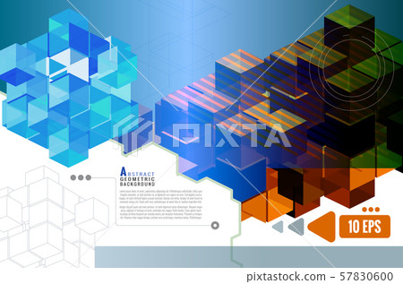 Geometric graphic template layout with space BG - Stock Illustration ...