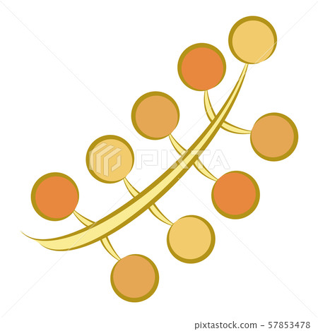 Nuts (autumn color) - Stock Illustration [57853478] - PIXTA
