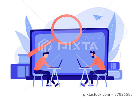 Computer Lab concept vector illustration. - Stock Illustration ...