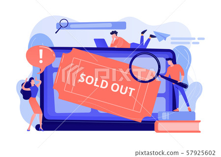 Sold-out event concept vector illustration. - Stock Illustration ...