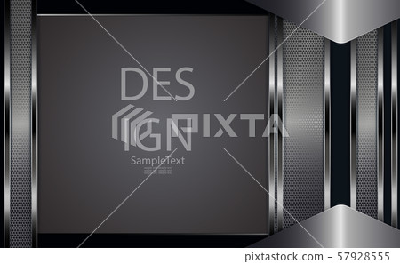 Abstract gray background with mesh frames with... - Stock Illustration ...