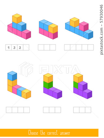 Educational game for kids. Find the correct answer - Stock Illustration ...