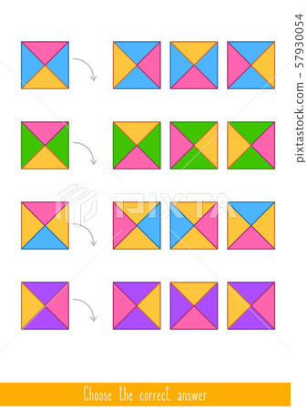 Educational game for kids. Find the correct answer - Stock Illustration ...