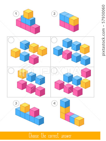 Educational game for kids. Find the correct answer - Stock Illustration ...