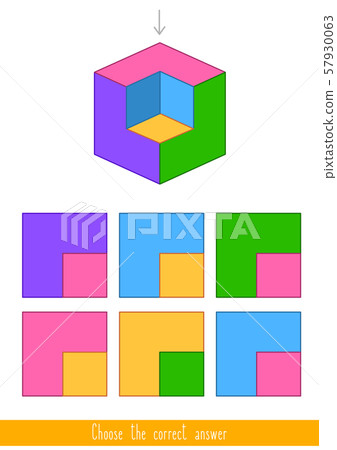 Educational game for kids. Find the correct answer - Stock Illustration ...