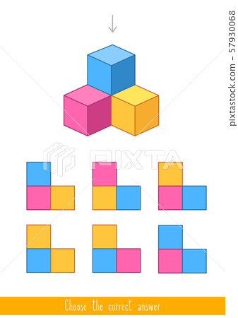 Educational game for kids. Find the correct answer - Stock Illustration ...