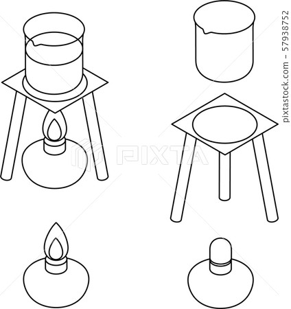 Alcohol Lamp Drawing Sketch Coloring Page