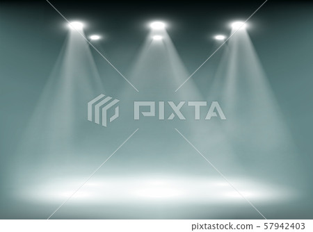 Spotlight illuminates the scene. - Stock Illustration [57942403] - PIXTA