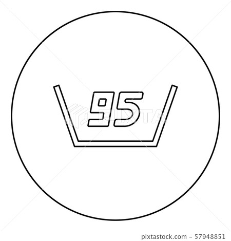 Wash in very hot water boiling temperature... - Stock Illustration ...