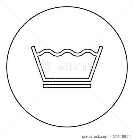 Delicate wash Clothes care symbols Washing concept-插圖素材 [57948904 ...
