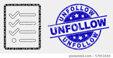 Vector Pixel Task List Page Icon and Distress... - Stock Illustration ...