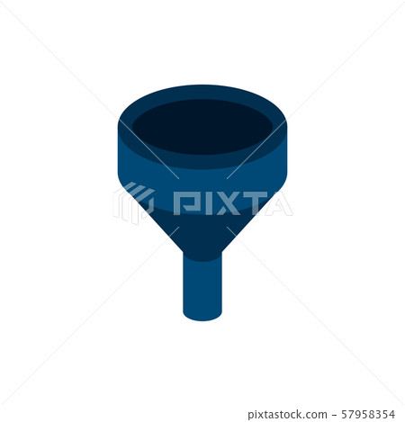 Funnel Isometric Object - Stock Illustration [57958354] - PIXTA