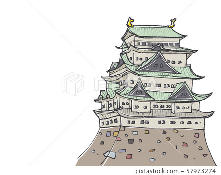 Nagoya Castle Material - Stock Illustration [57973274] - PIXTA