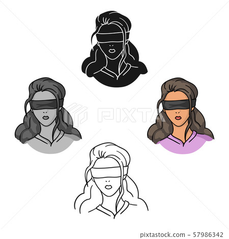 Hostage icon in cartoon,black style isolated on... - Stock Illustration ...