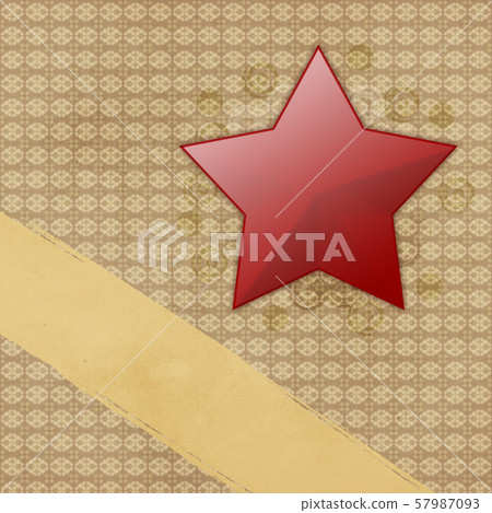 Red star on grunge paper - Stock Illustration [57987093] - PIXTA