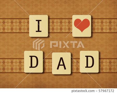 Fathers day tiles - Stock Illustration [57987172] - PIXTA