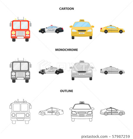 Vector design of engine and truck sign.... - Stock Illustration ...