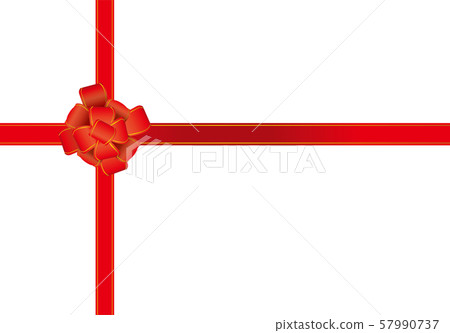 Illustration material: Flower ribbon tied in a... - Stock Illustration ...