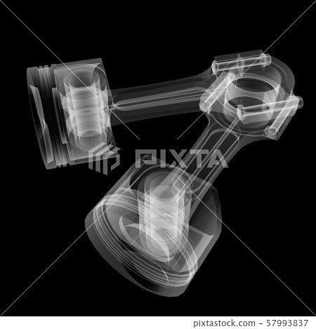 Piston X-Ray style - Stock Illustration [57993837] - PIXTA