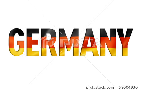 german flag text font - Stock Illustration [58004930] - PIXTA